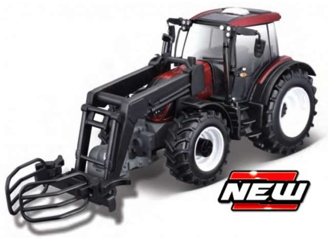 Macheta auto Tractor Valtra cu incarcator frontar cu cleste - Machete ...