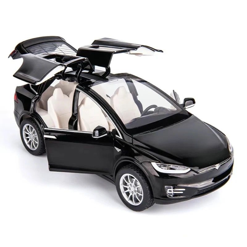 Macheta auto Tesla Model X (facelift 2021) Black (replica) scala 1/24 ...