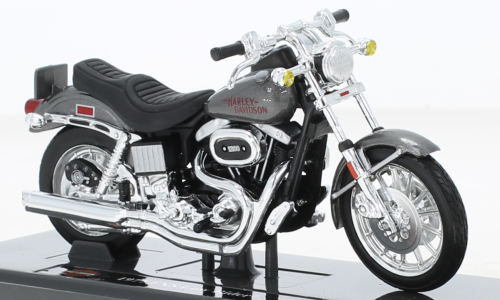 Macheta auto Harley Davidson FXS Low Rider, metallic-grey, 1977 scala 1 ...